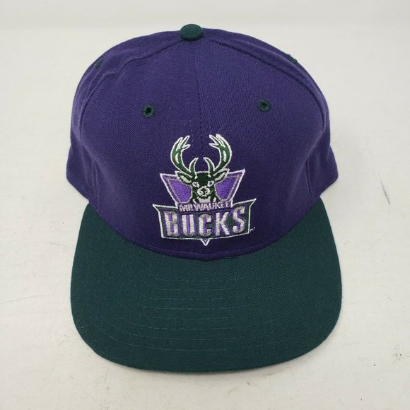 New Era | Accessories | Vintage Milwaukee Bucks Snapback Hat Cap Mens ...